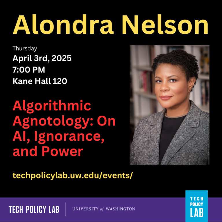 Distinguished Lecture with Alondra Nelson | Algorithmic Agnotology: On ...